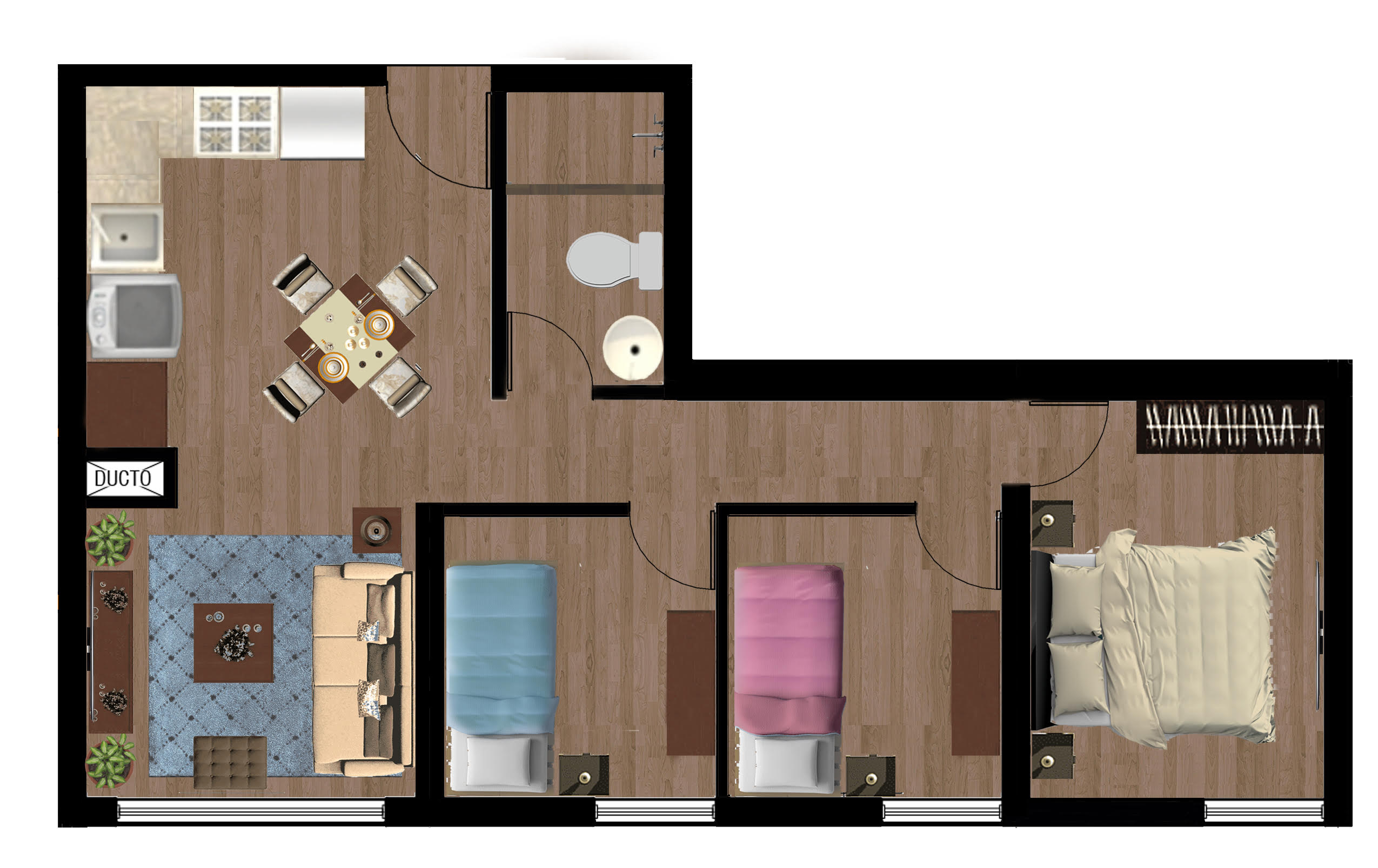 Santa Cecilia - Apartamentos zona 8. Accesibles y modernos.